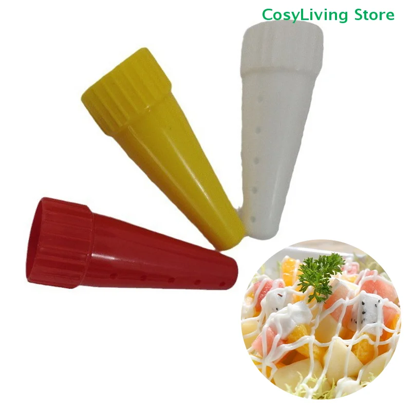 3Pcs Random Plastic Syrup Dispenser Great Ketchup Squeeze Bottle For ...