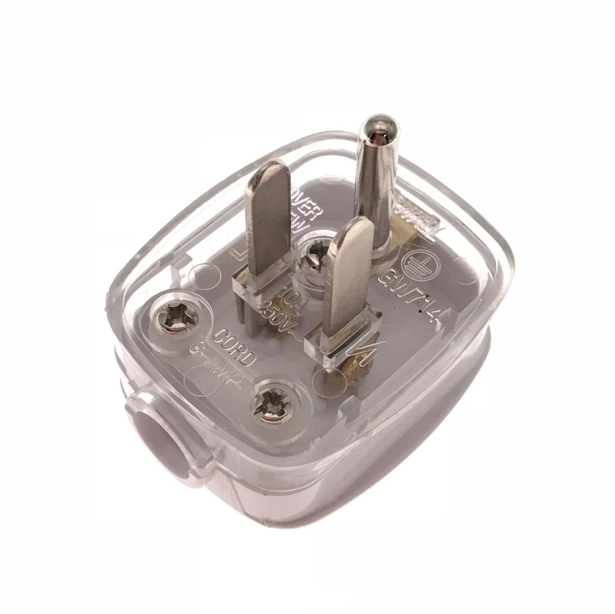 DIY Rewire 3 Pins US Plug 10Amp 250V Male Socket Electrical Wire ...