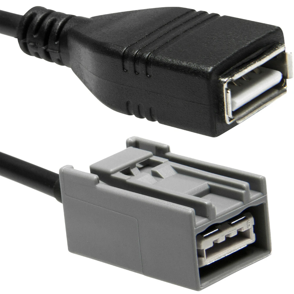 1pc-60CM-AUX-USB-Female-Cable-Adapter-With-USB2-0-Port-For-Honda-For ...