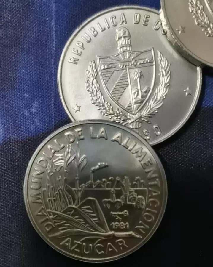 Moneda de azúcar de caña 1981 ,100% auténtica, colección Original, 30mm ...