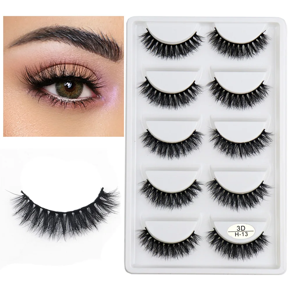 5-pairs-of-natural-mink-false-eyelashes-3D-natural-false-eyelashes ...