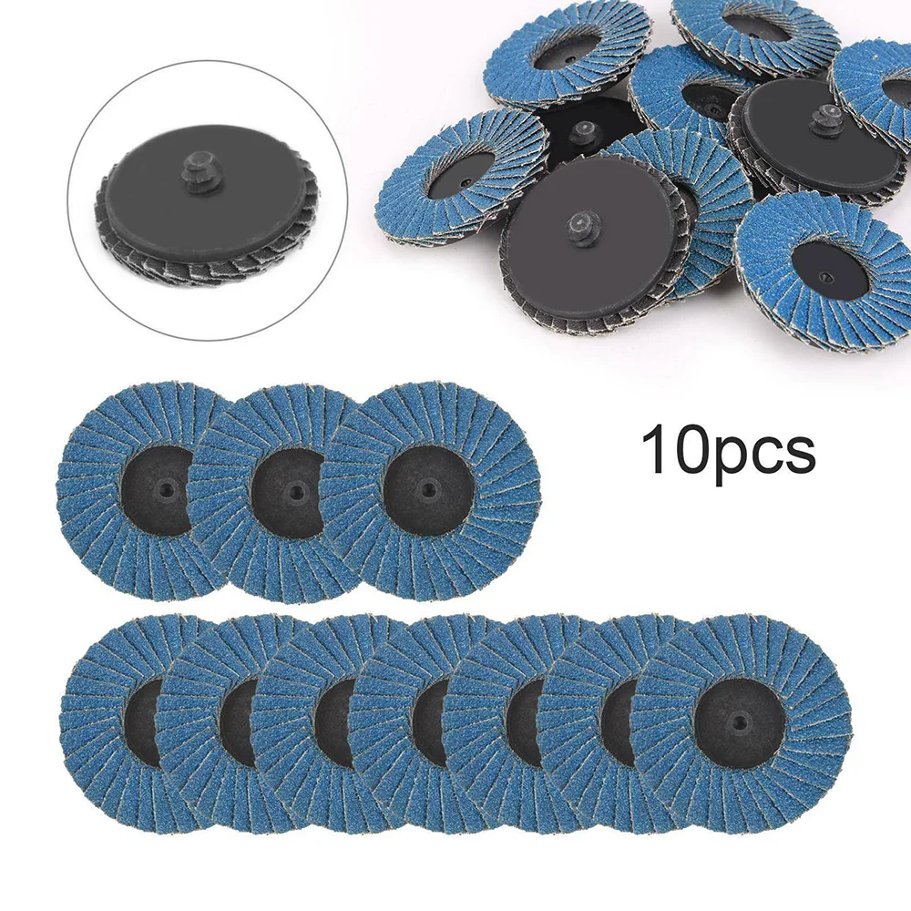 10Pcs-50mm-Flap-Discs-2-Inch-Sanding-Discs-60-Grit-Sanding-Grinding ...