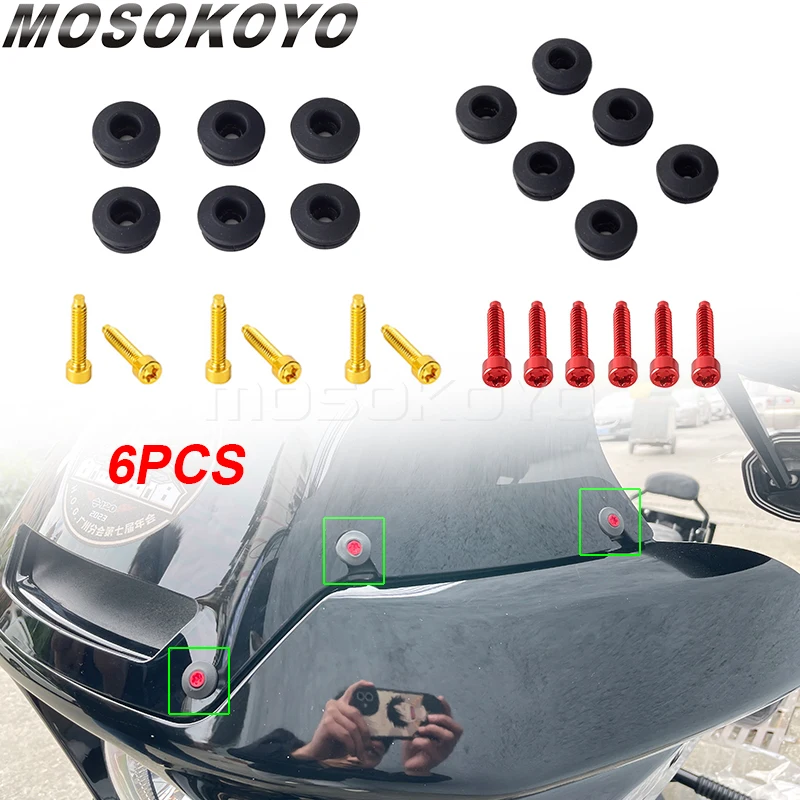 Rubber Grommets Washer Motorcycle Fairings Windshield Bolt Windscreen ...