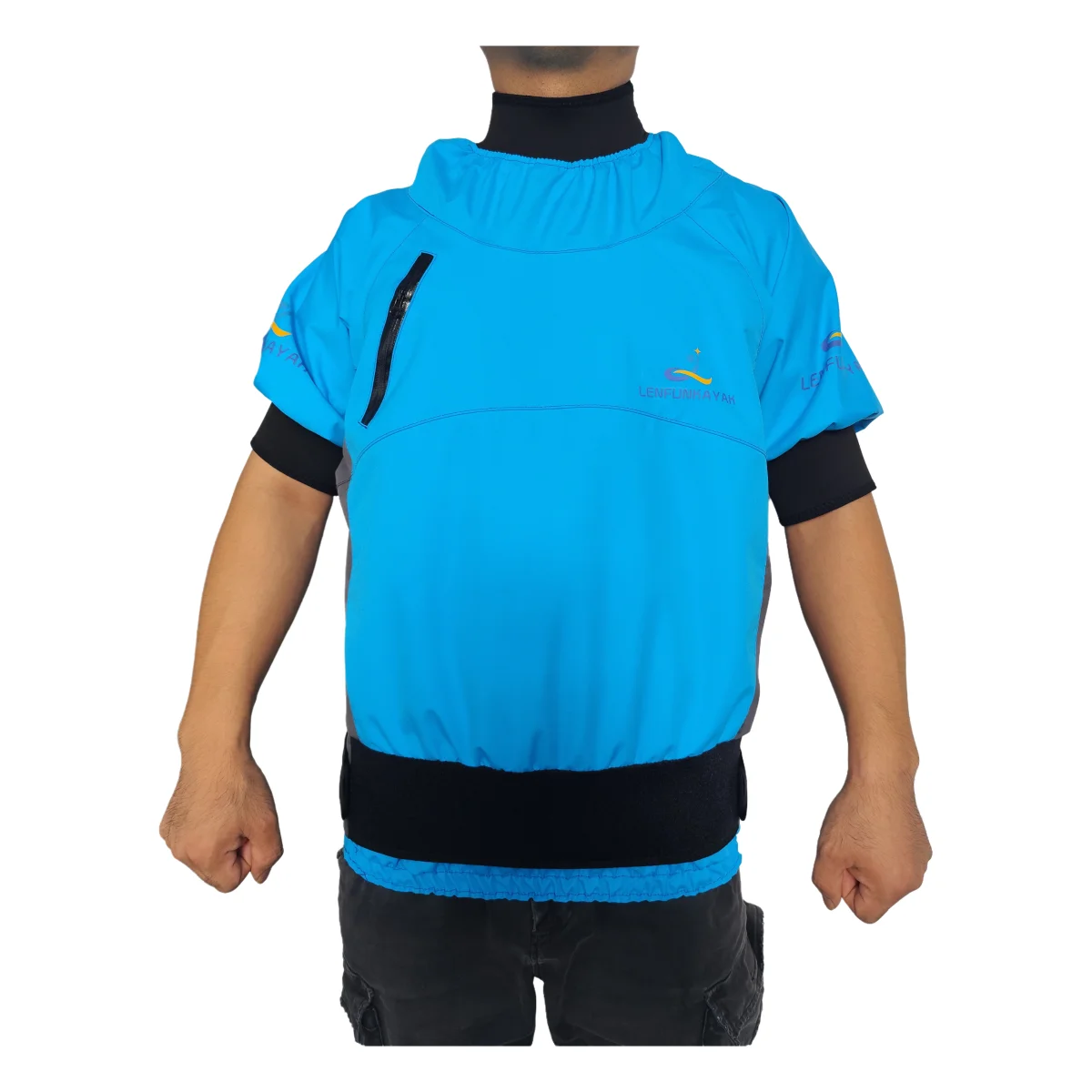 Semi-dry tops splash jacket kayak cags short sleeve,sailing ,canoeing ...