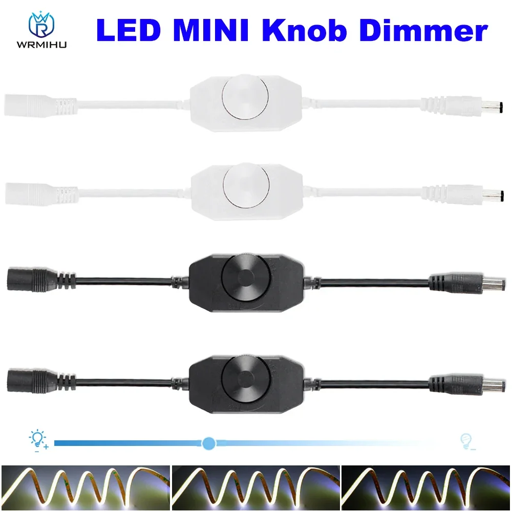 DC-12V-24V-Knob-LED-Dimmer-Switch-Controller-for-3528-5050-Single-Color ...