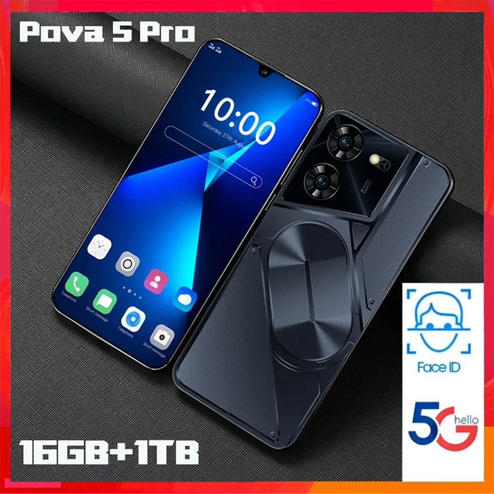 5G-Original-Pova-5-Pro-Smartphone-7-3HD-Screen-16G-1T-6800Mah-Cell ...