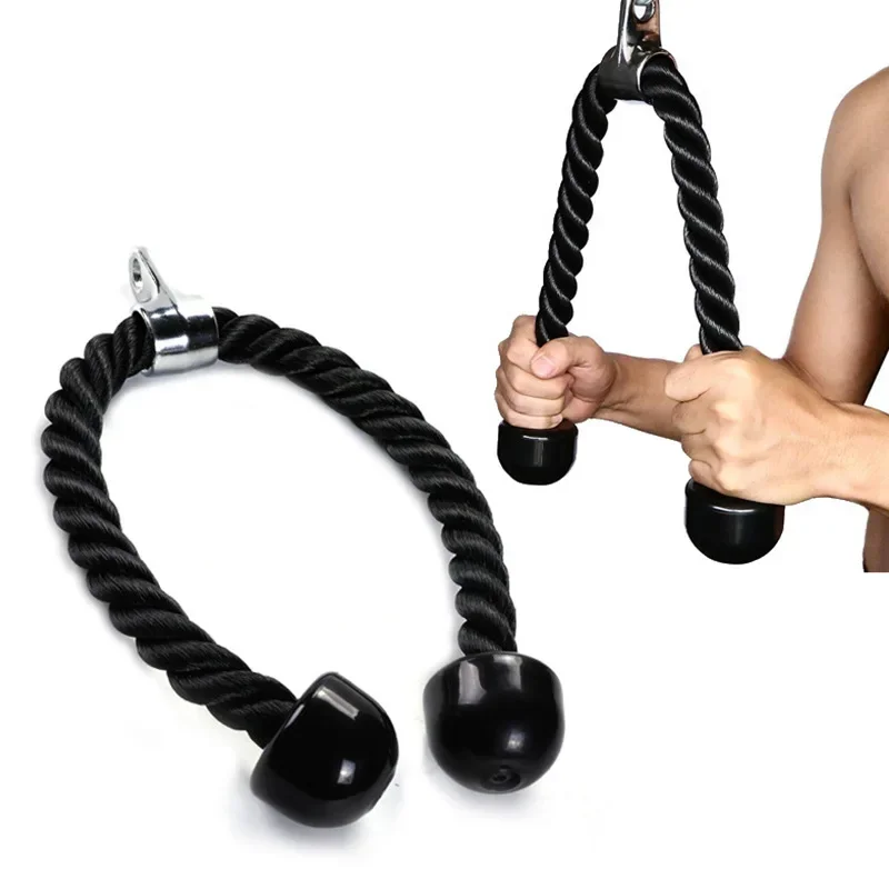 Tricep-Rope-Push-Pull-Down-Cord-For-Bodybuilding-Exercise-Gym-Workout ...