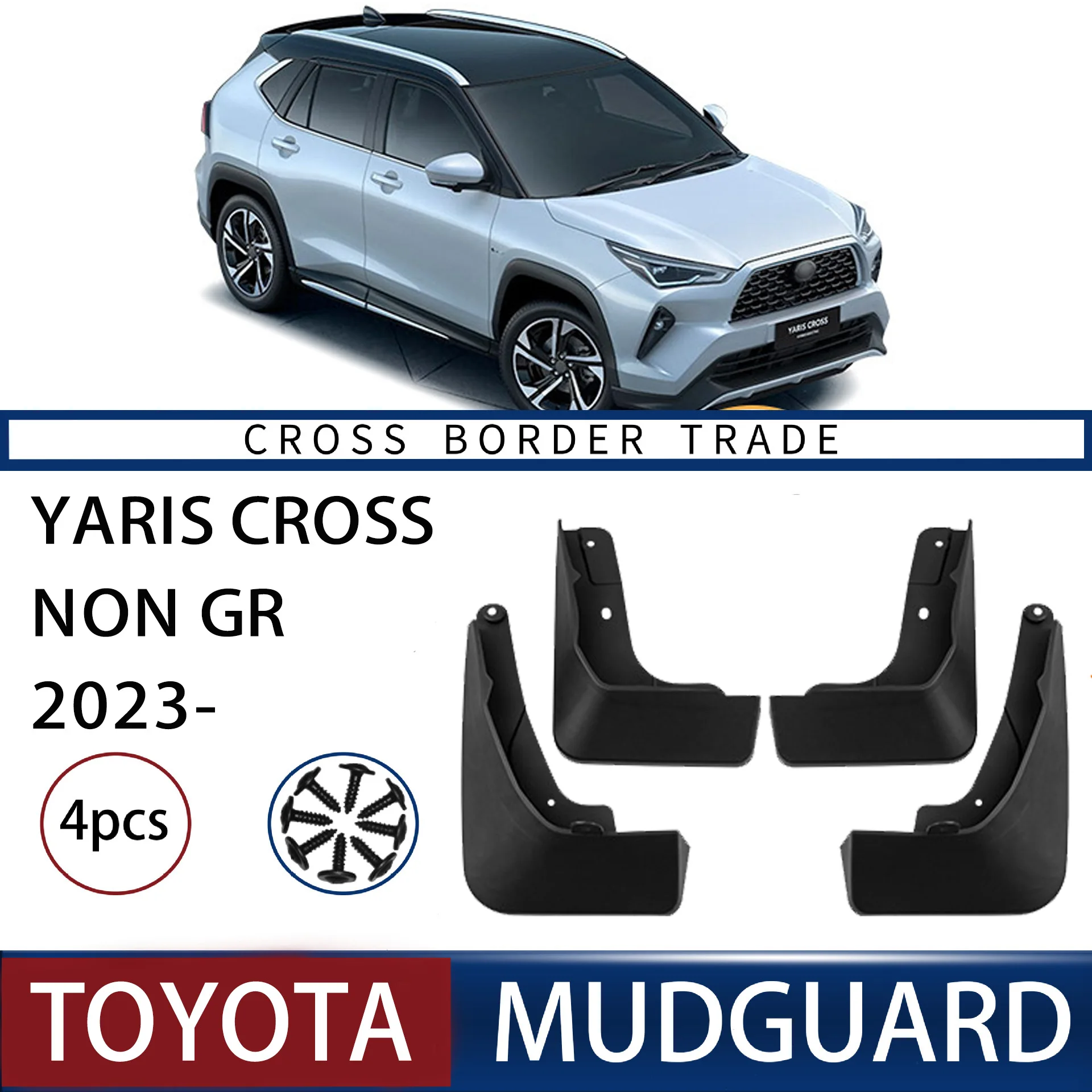 Guardabarros-moldeados-para-Toyota-Yaris-Cross-Non-GR-2023-guardabarros ...