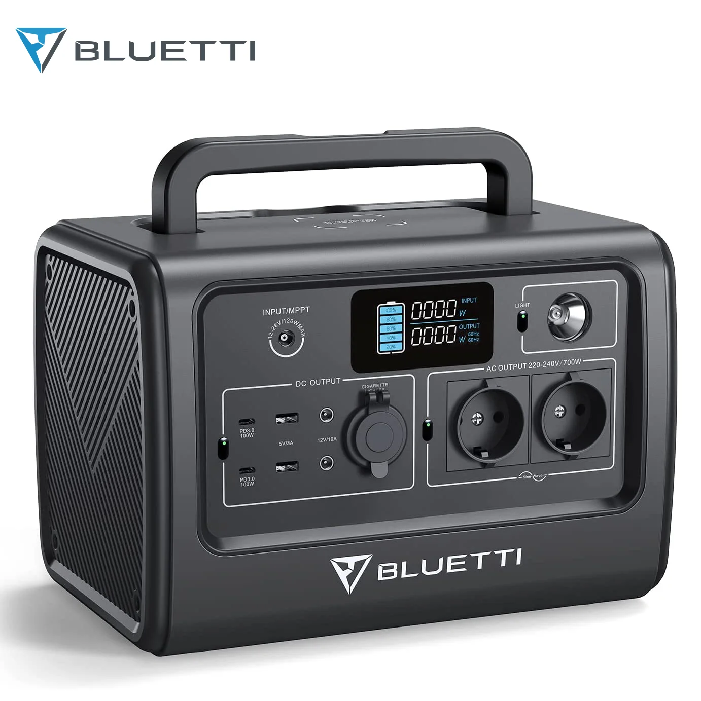 Bluetti Eb70 Power Station Solar Portable Generator 1000w 716wh Lifepo4 ...