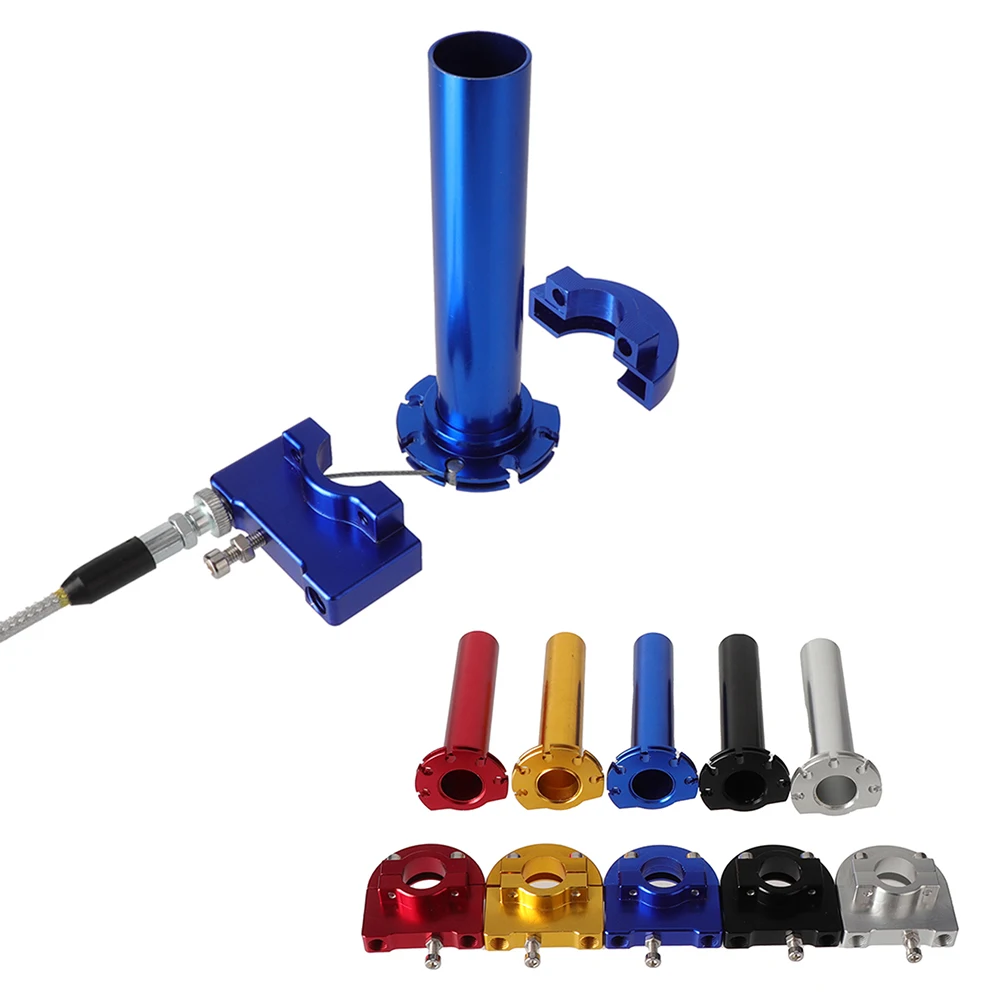 motorcycle 22mm 7/8" Aluminum Throttle Grip Twist Quick Action Gas ...
