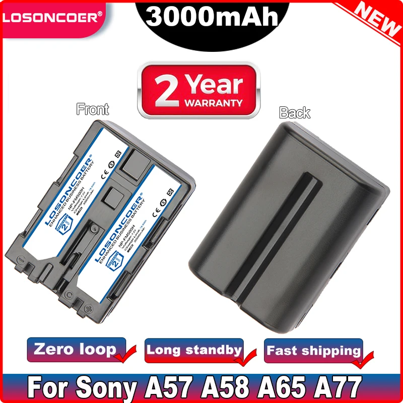 NP-FM500H-NP-FM500H-NPFM500H-3000mAh-Camera-Battery-For-Sony-A57-A58 ...