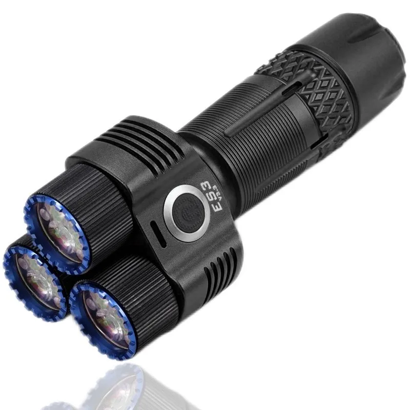 NIWALKER ES3 Tri-Heads 21700 Type-C Rechargeable RGB Cool White Neutral ...