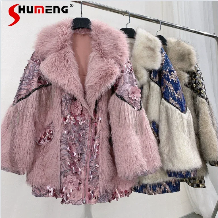 Streetwear-Popular-Winter-New-Fur-Integrated-Sequined-Diamonds-Fur-Coat ...