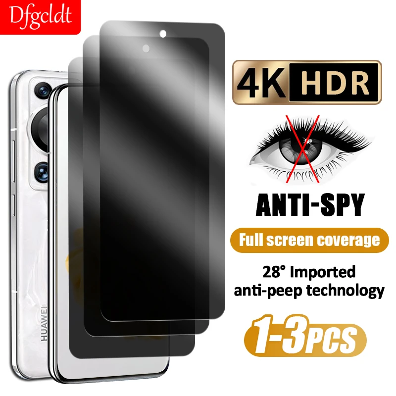 1-3Pcs Privacy Screen Protector For Huawei P50 P40 P30 Lite P Samrt Y7A ...