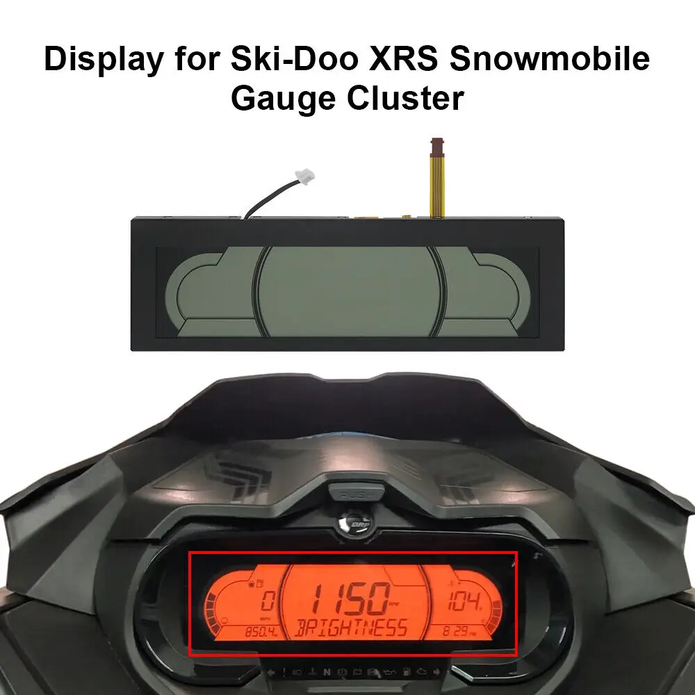 Dash Instrument LCD Display for Ski-Doo Renegade Backcountry MXZ, XRS X Snowmobiles Gauge SCREEN