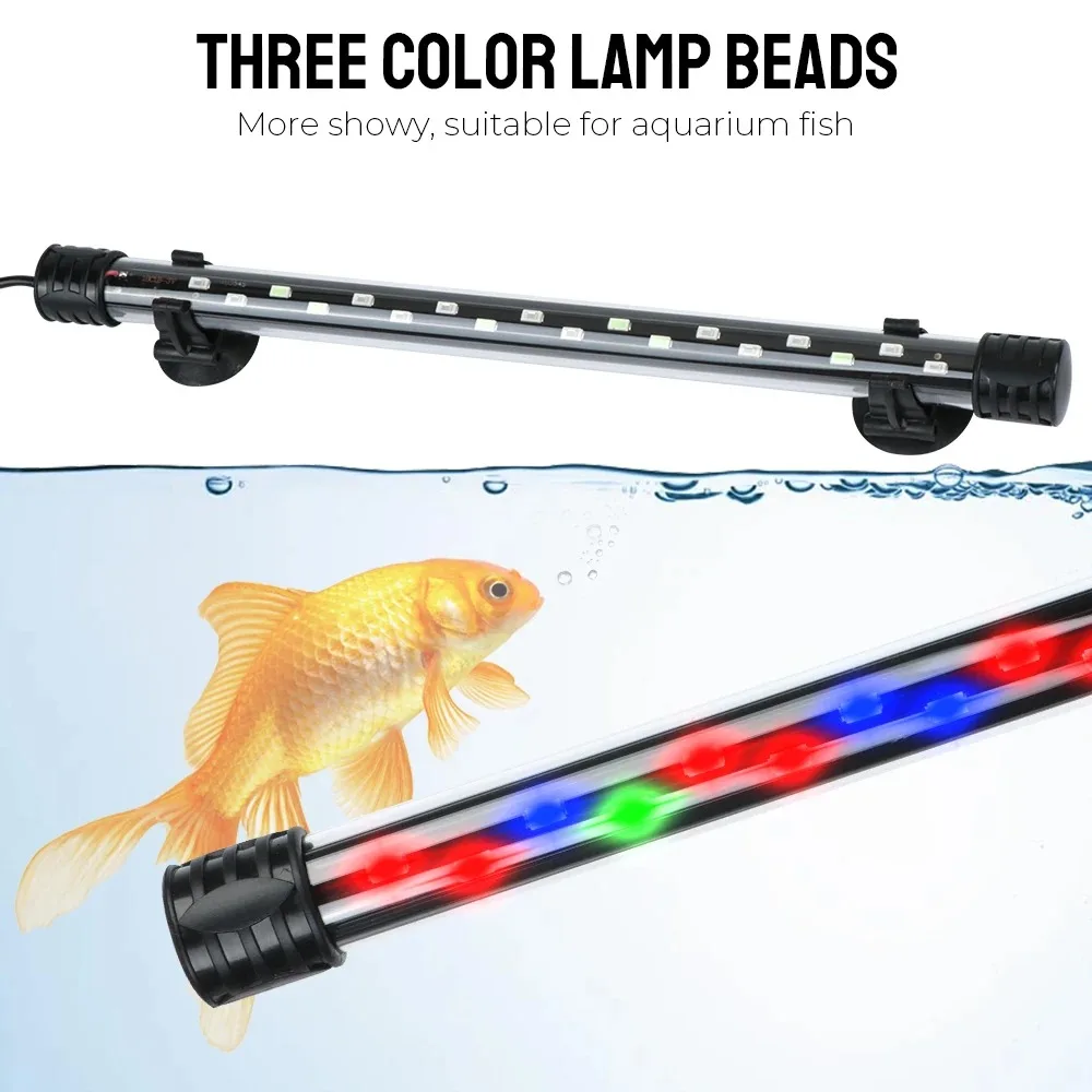 Imperme-vel-LED-Aquarium-Light-Fish-Tank-Clip-Light-Underwater-Decor ...