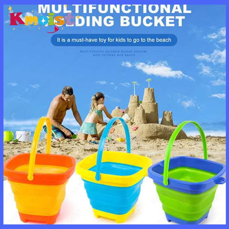 Kids-Play-Water-Toys-Foldable-Portable-Sand-Bucket-Summer-Outdoor-Toy ...