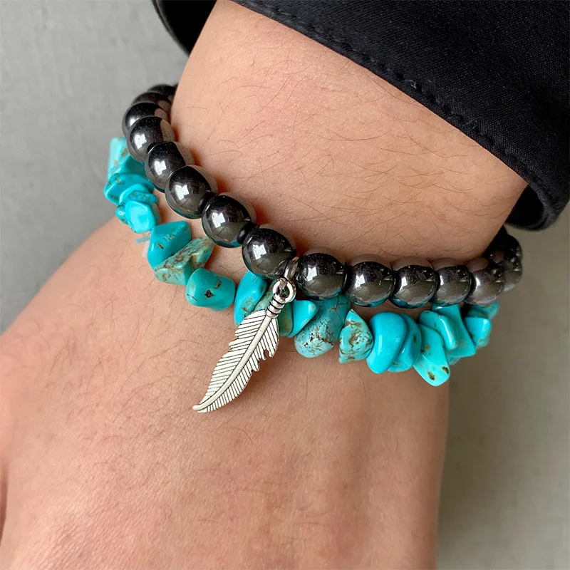 European And American Fashion Western Style Turquoise Bracelet Bracelet ...