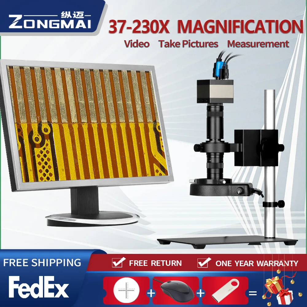 HD-Multifunction-FHD-Microscope-C-Mount-Type-C-Video-Take-Pictures ...