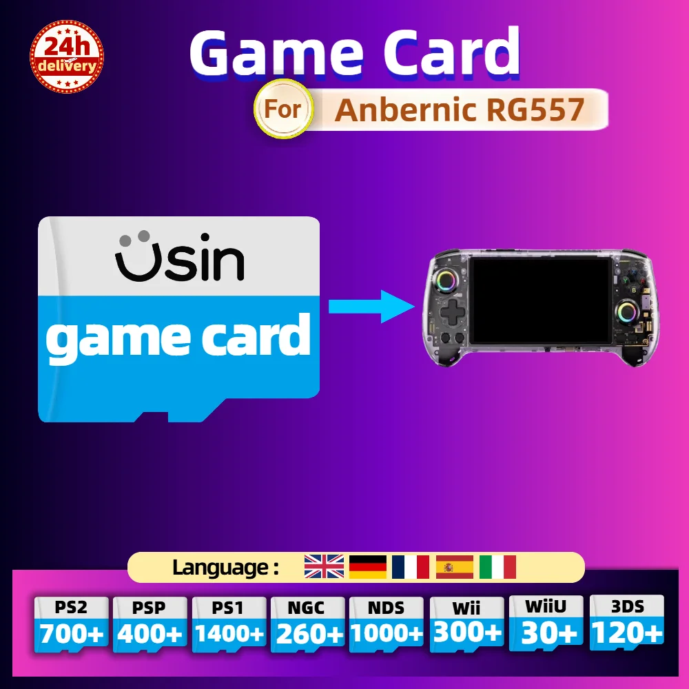 Game Card For Anbernic RG557 Retro CLASSIC WIIU ARCADE GAMECUBE Gaming ...