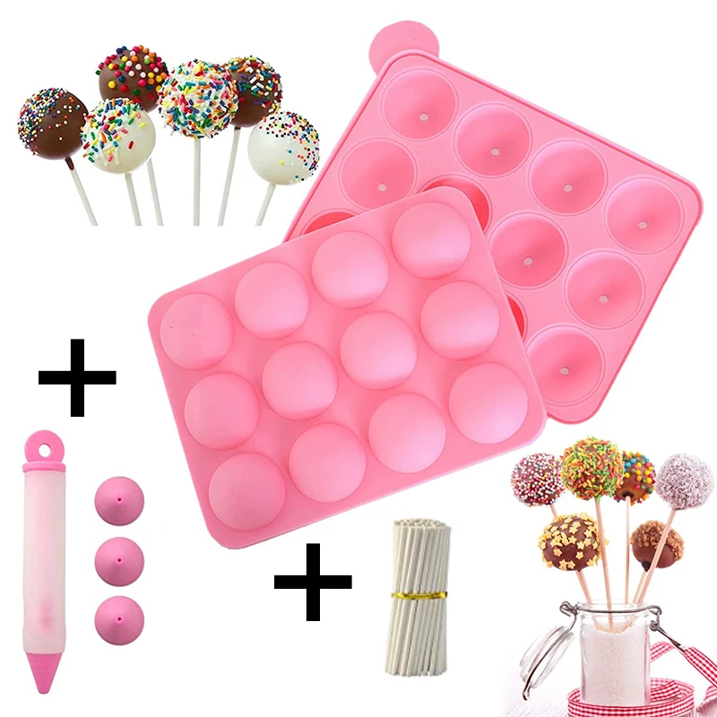 Cake-Pop-Mold-Silicone-Lollipop-Maker-Cakepop-Baking-Mould-Candy-Bar ...
