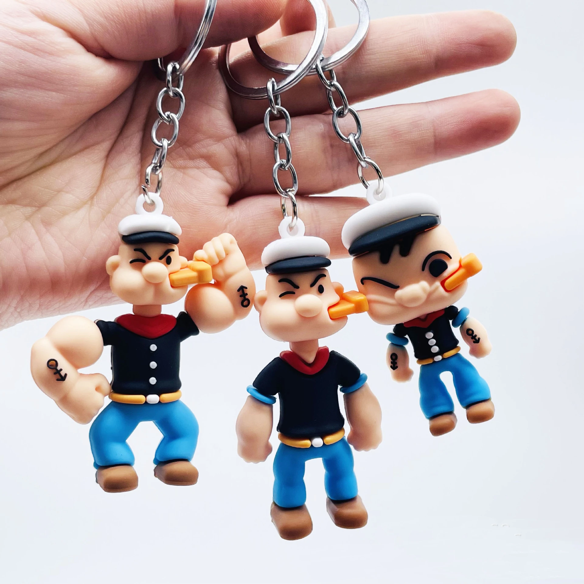 New-Creative-cartoon-sailor-doll-keychains-creative-silicone-doll-car ...