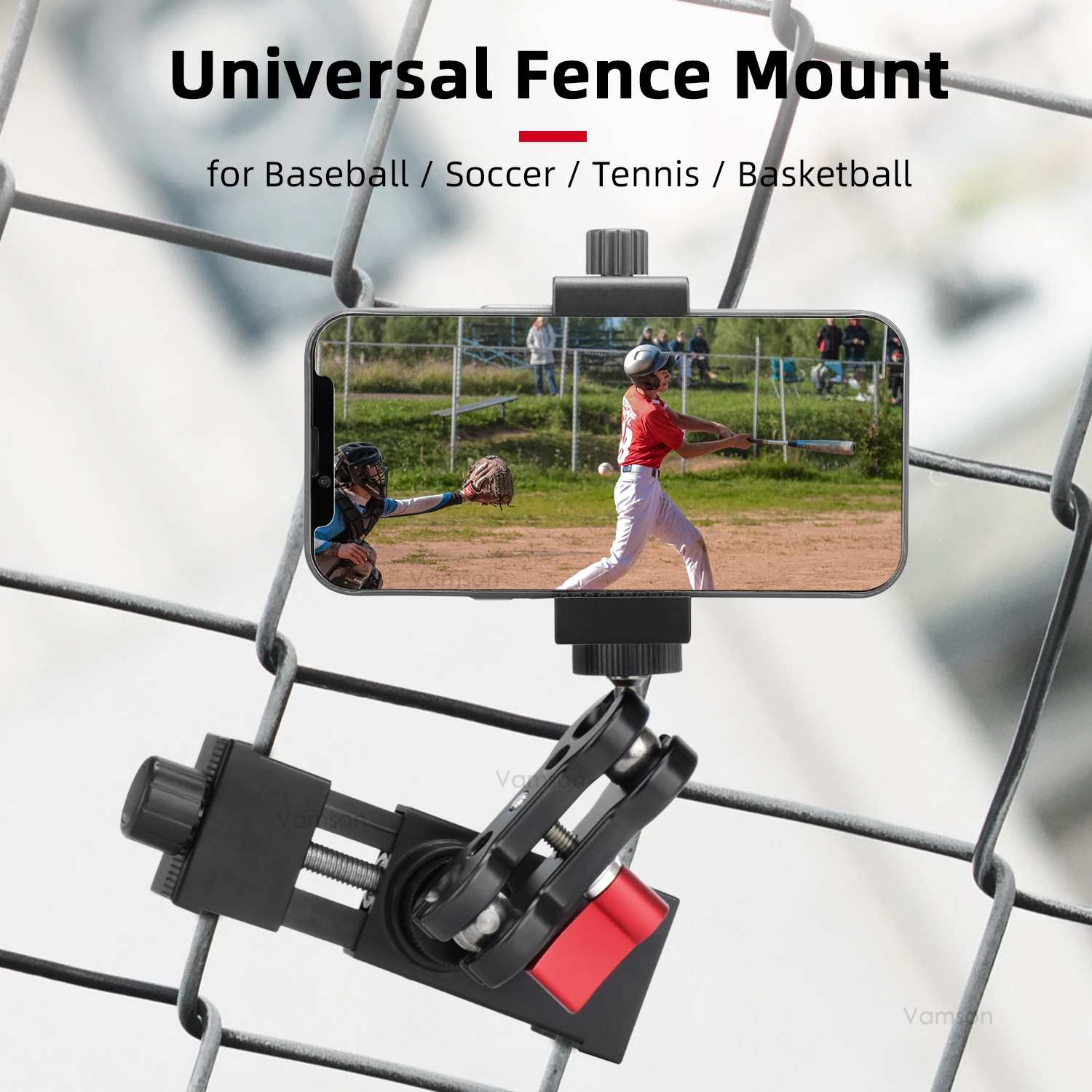 Vamson-Fence-Mount-for-GoPro-11-Insta-360-DJI-OSMO-Action-Camera-iPhone ...