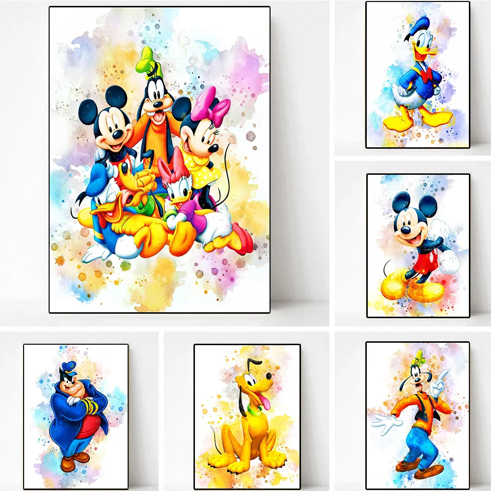 Watercolor Art Disney Cartoon