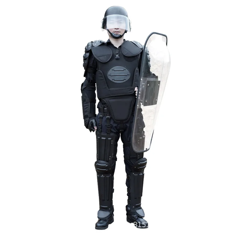 Factory-direct-black-single-soldier-riot-suit-Full-body-protection ...