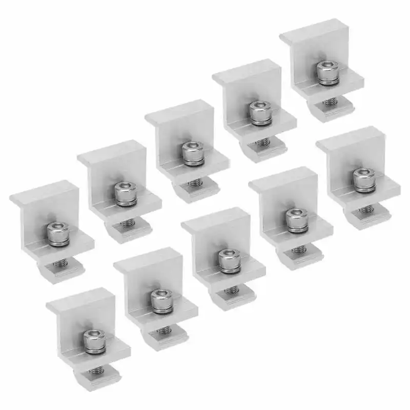10PCS 30/35/40/45mm Solar Mount Z Bracket Aluminum Alloy Pressing Block ...