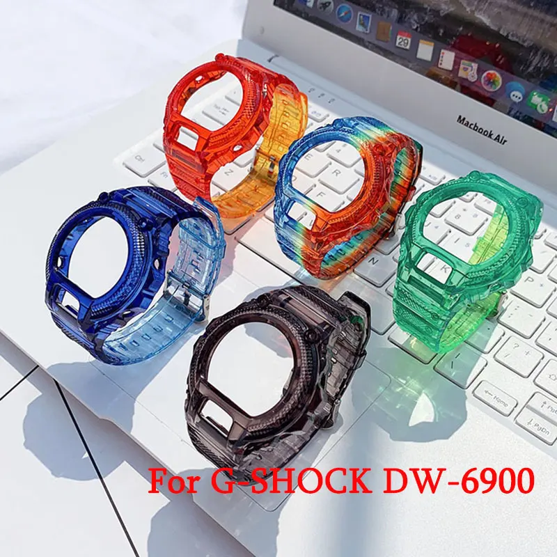 Resin Strap + Case For Casio G SHOCK DW 6900 Bracelet Wrist Belt ...