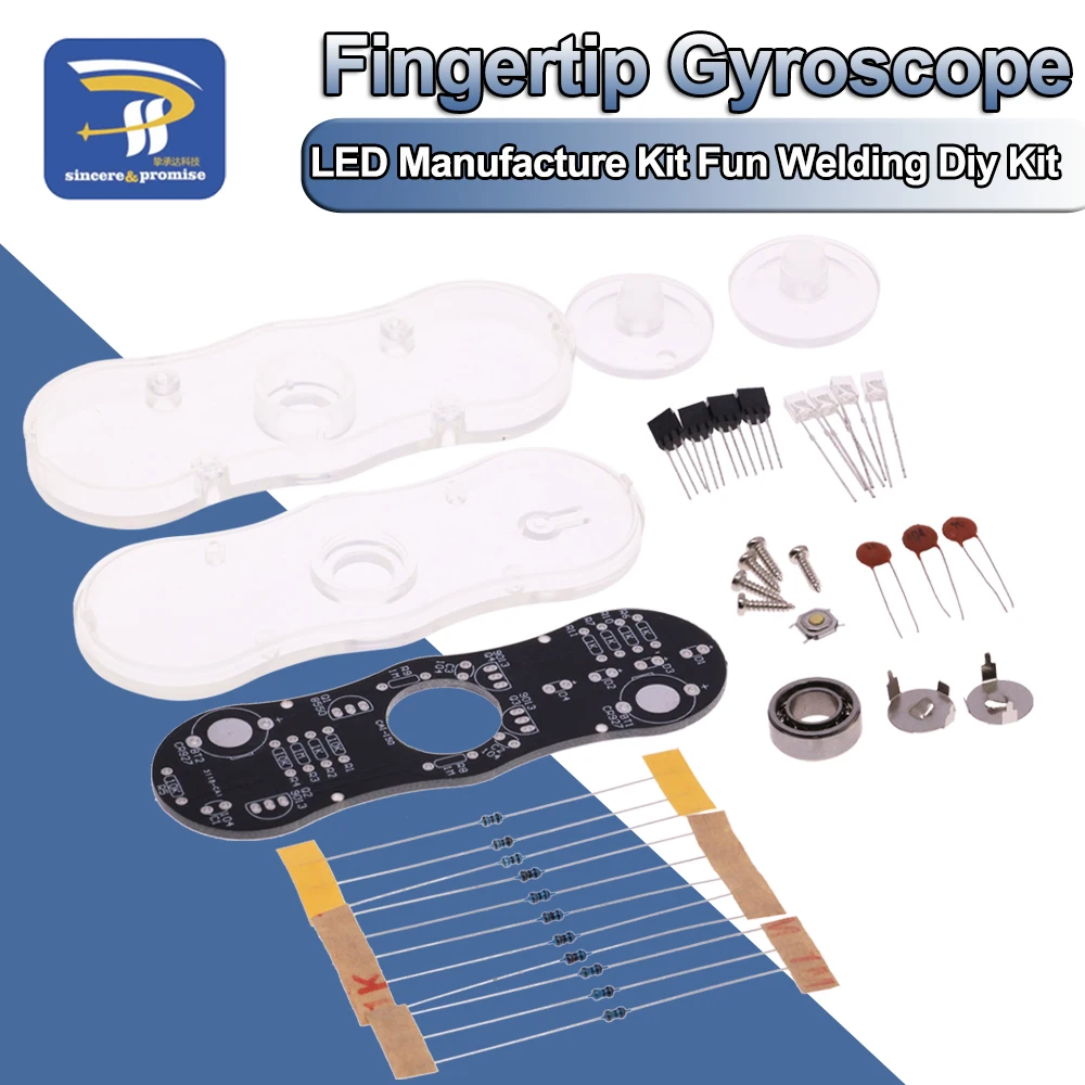 Electronic-Diy-Kit-Fingertip-Gyro-LED-Manufacture-Kit-Fun-Welding-POV ...