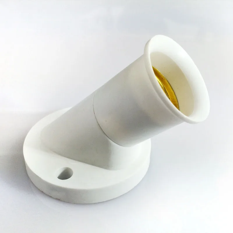 85-250V-4A-E27-45-Degree-Angle-Lamp-Base-Socket-Oblique-Screw-Plastic ...