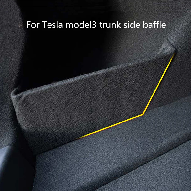 Neu-F-r-Tesla-Modell-3-Hinten-Trunk-Organizer-Seite-Lagerung-Teiler-Zur ...