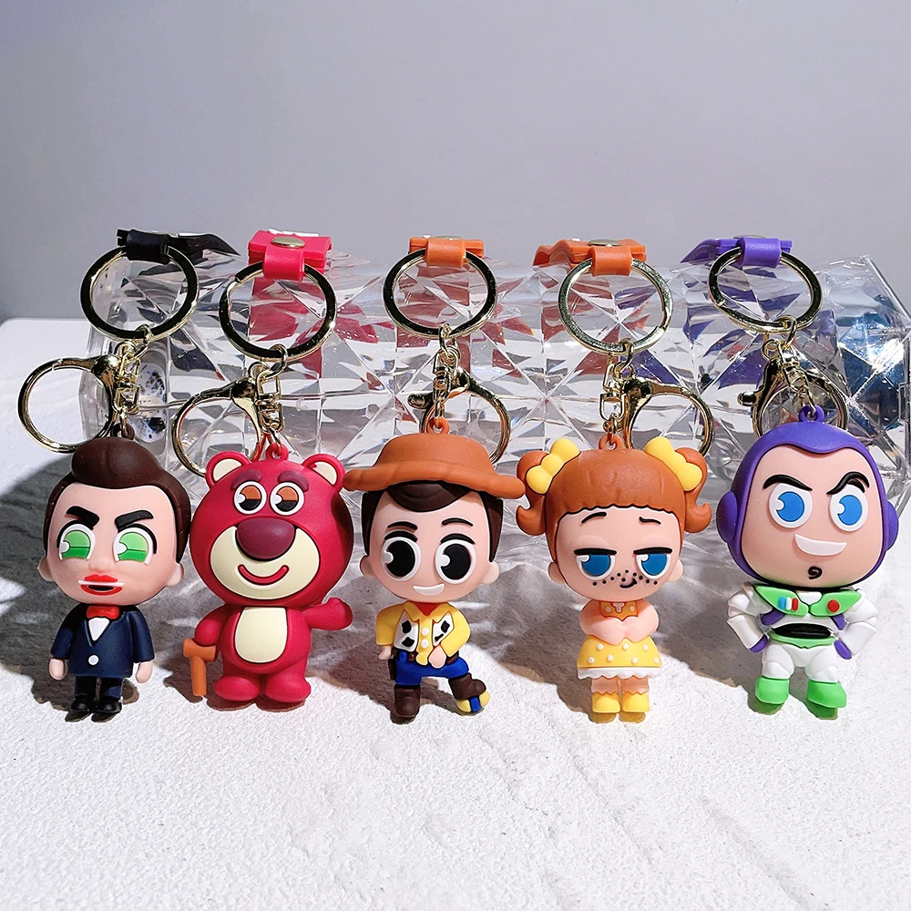 Disney-Toy-Story-Silicone-Keychain-Cute-Buzz-Lightyear-Woody-Pendant ...