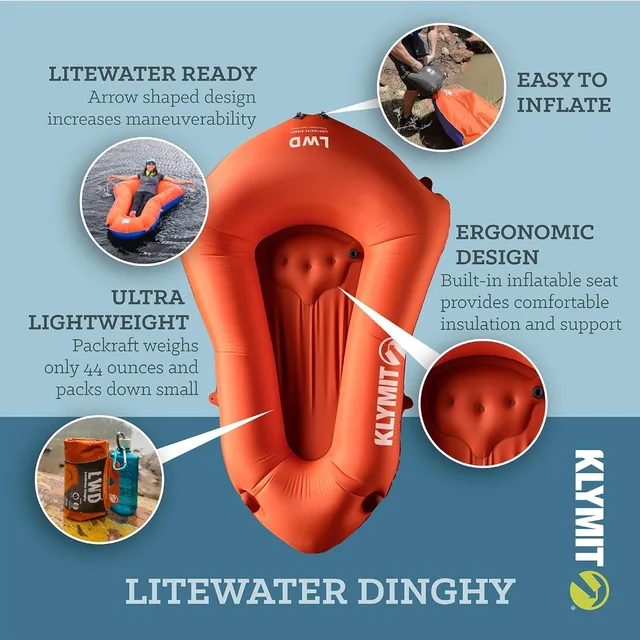 Litewater Dinghy (LWD) Packraft Inflatable Kayak, Light Inflatable Raft ...