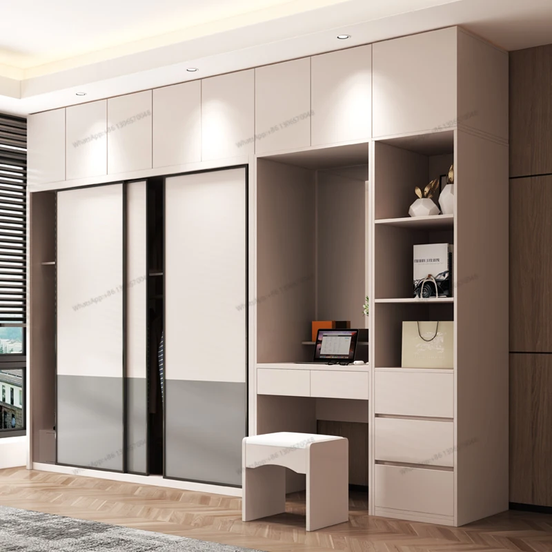 Sliding Wardrobe Designs With Dressing Table