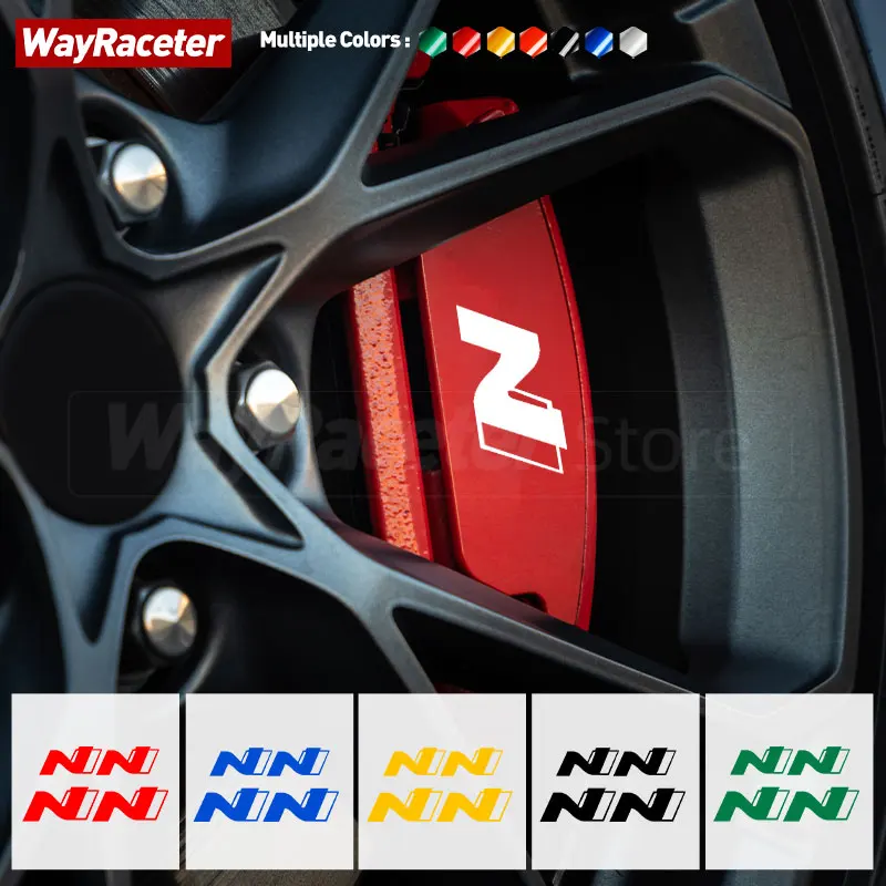 4 Pcs Car Brake Caliper Sticker Hi - Temp Waterproof Decal For Hyundai ...