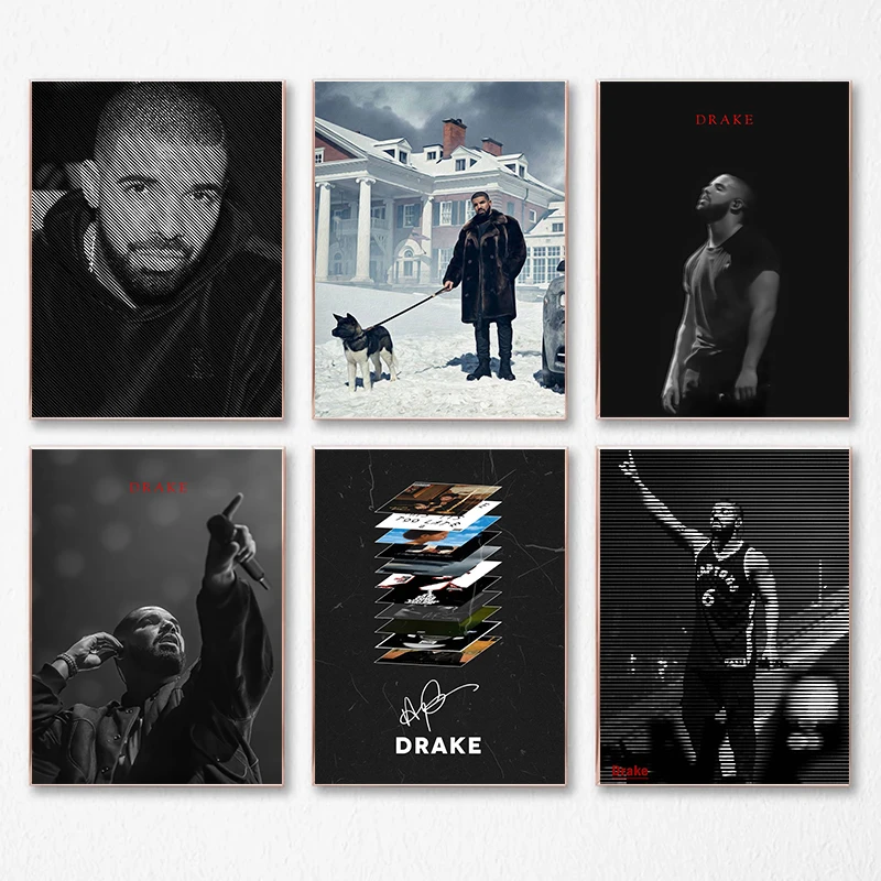 Drake Black And White Pop Art