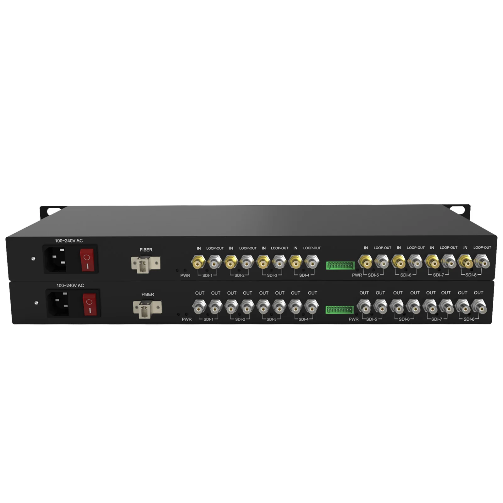 Extensor-de-fibra-nica-RS485-CWDM-sin-comprimir-montaje-en-Rack-1U-8 ...