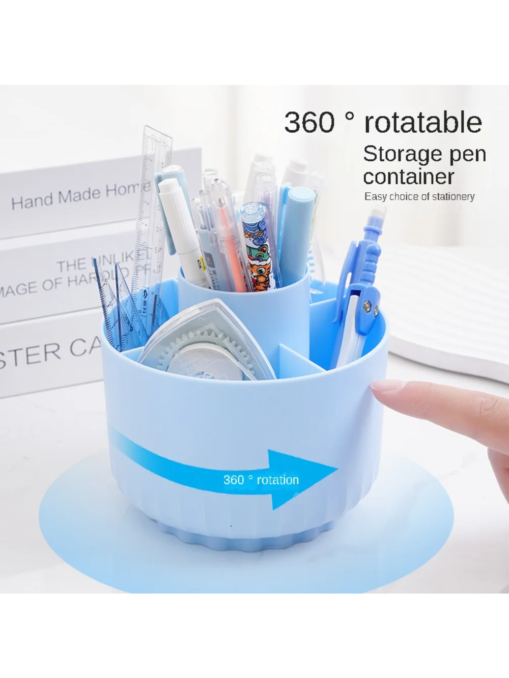 New-360-Rotating-Pen-Holder-Multi-functional-Pen-Stand-Student-Multi ...
