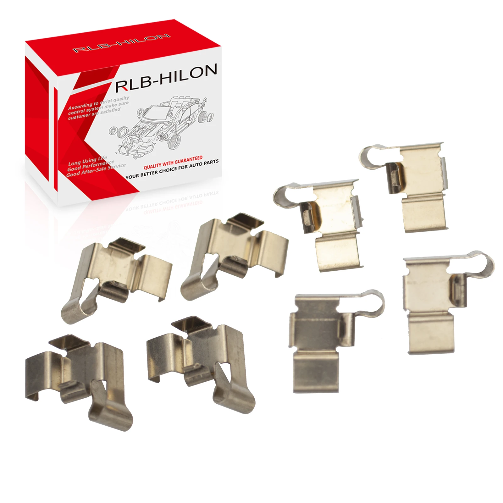 1set/8pcs Brake Pads Clip for Toyota Hiace 1994 1995 1996 1997 1998 ...