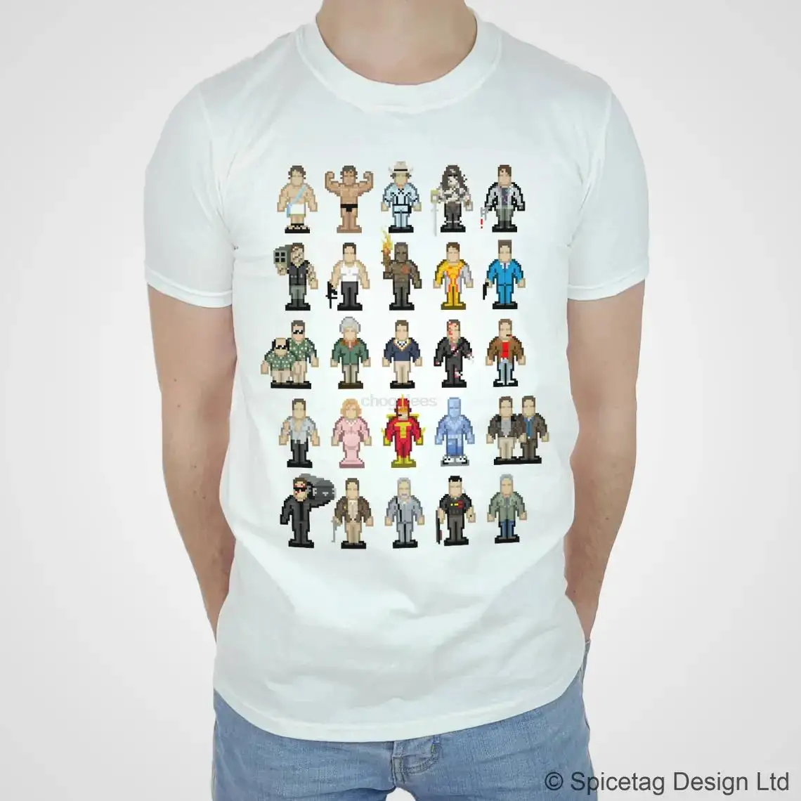 Arnold-Inspired-T-shirt-8bit-Action-Movie-Tshirt-8-Bit-Retro-Videogame ...