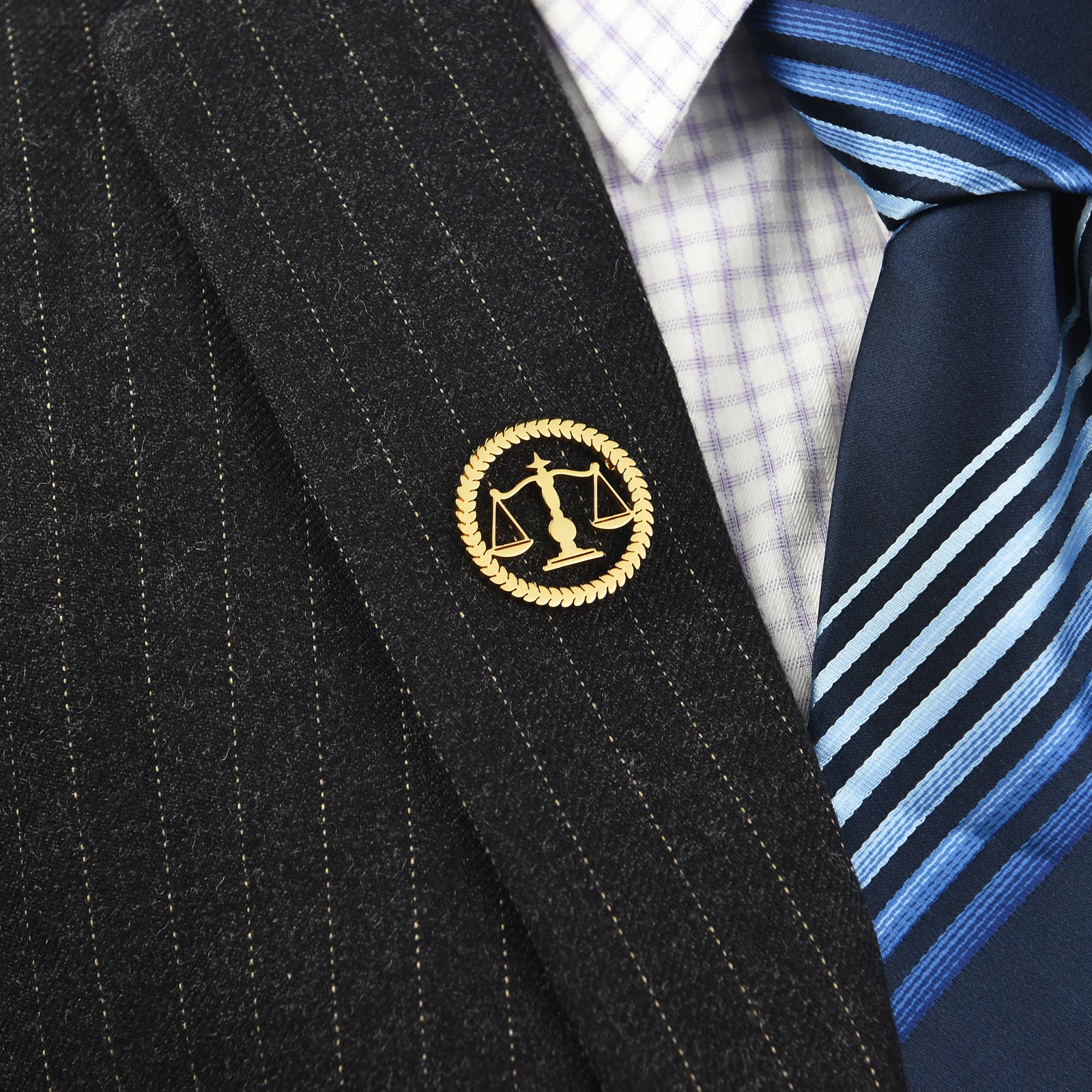 Qi Qi Wu Libra Balance Advocate Lawyer Brooch Justice and Equity Symbol ...