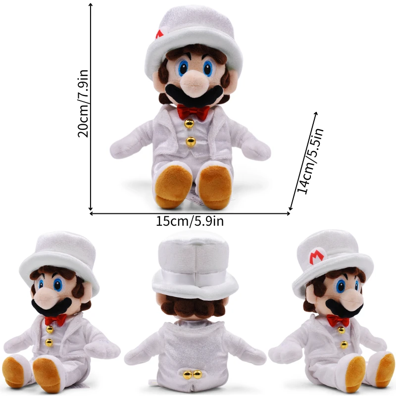 Peluche de Mario Bros, Bowser Jr., Princesa Peach, Yoshi, Ludwig ...