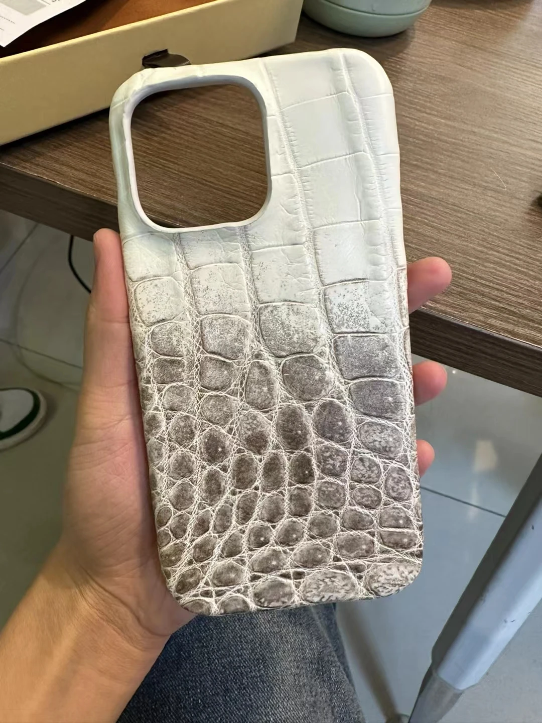 Natural-Himalayan-Real-Genuine-Leather-Crocodile-Skin-Back-Cover-Phone ...