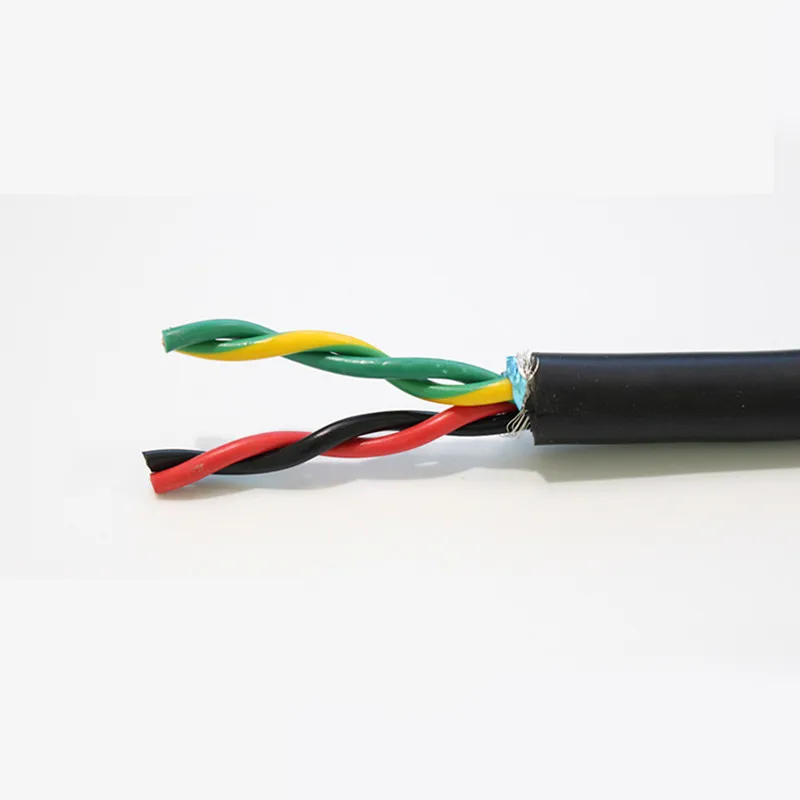 4 Pair Twisted Shielded Cable | Wire 4 Wires Shielded | Shielded Wire 4 ...