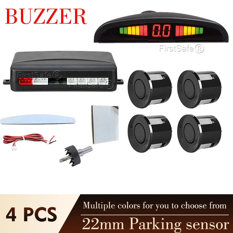 New LED Parking Sensor System Backlight Parktronic Monitor Display Kit ...