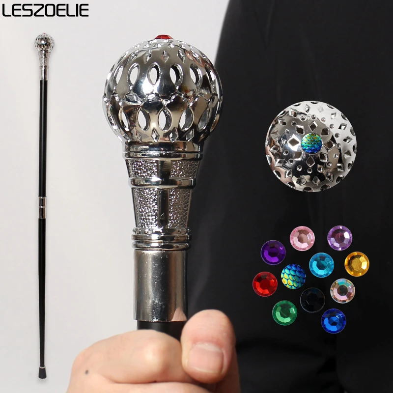 Bast-o-de-luxo-prateado-brilhante-para-homens-e-mulheres-bengalas ...