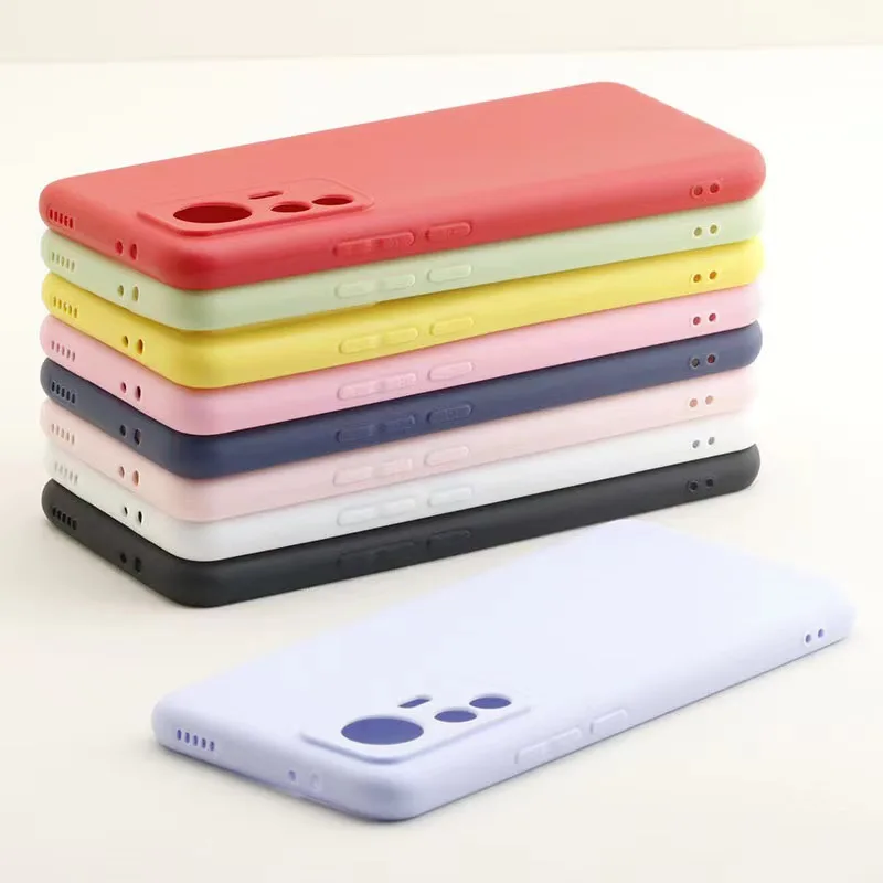 Candy Colorful Shockproof Silicon Phone Case for Xiaomi Mi 12 12s 12x ...